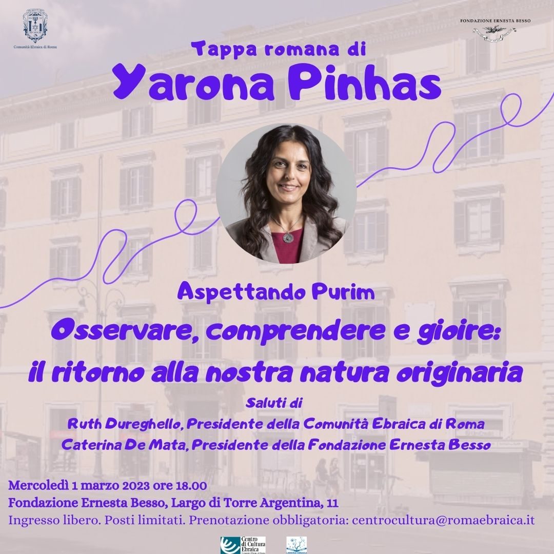 Aspettando Purim … con Yarona Pinhas - Centro di Cultura Ebraica