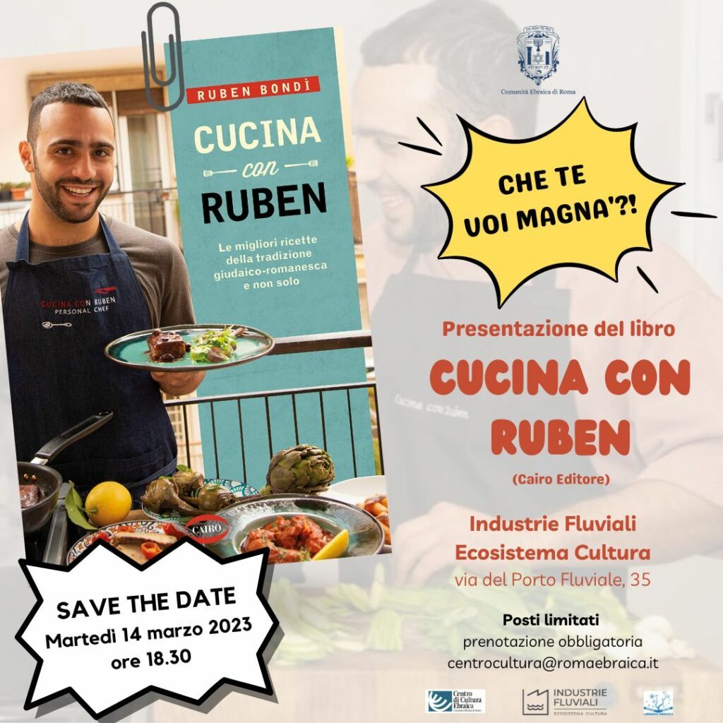Presentazione del libro di Chef Ruben - Centro di Cultura Ebraica