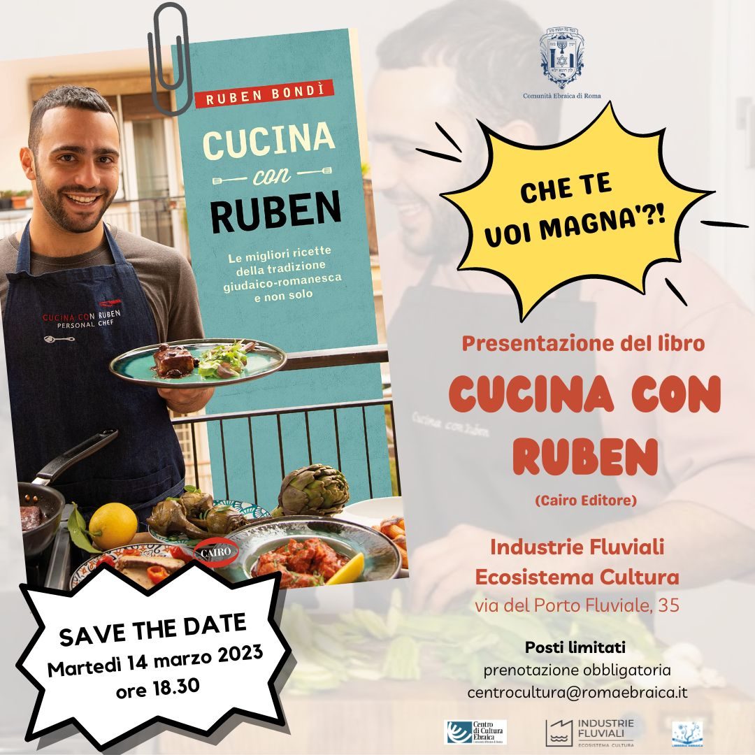 Presentazione del libro di Chef Ruben - Centro di Cultura Ebraica